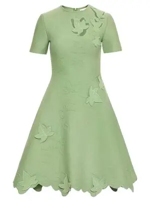 Oscar De La Renta Ivy Cut-out Dress - Green