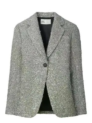 Tory Burch Tweed Blazer - Grey