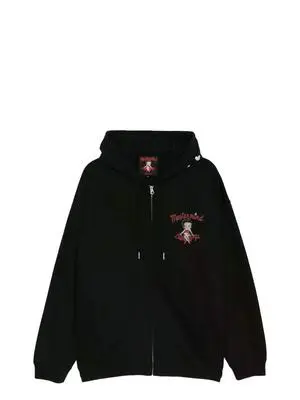 MASTERMIND WORLD Logo-print Zip Up Hoodie - Black