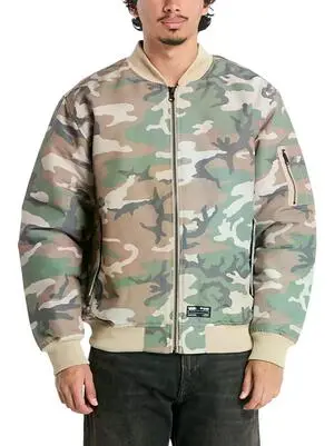 VANS Copey Camouflage Bomber Jacket - Green