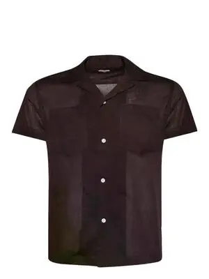 BODE Chest-pocket Short-sleeve Shirt - Brown