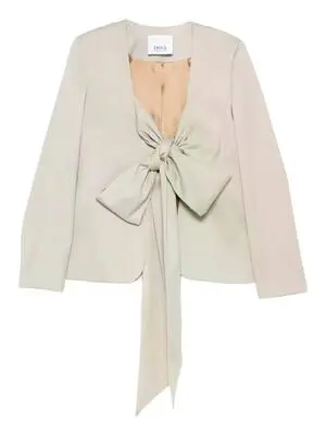 Erika Cavallini Tie-fastening Blazer - Neutrals