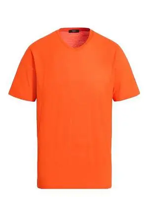Herno Man T-shirt Green Size 40 Cotton Red