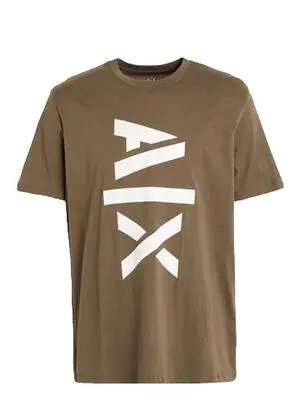 Armani Exchange T-shirt Azure Size Cotton - Beige