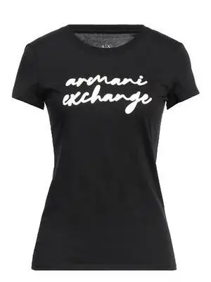 Armani Exchange Logo-print Cotton T-shirt - Black