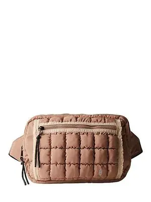 Free People Quilted Muff Sling Bag Sandy