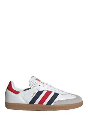 Adidas Samba Og Low Top Sneakers - Cloud White / Night Indigo / Better Scarlet