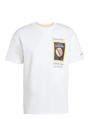Adidas National Geographic Uf Aeroready Graphic T-shirt - White