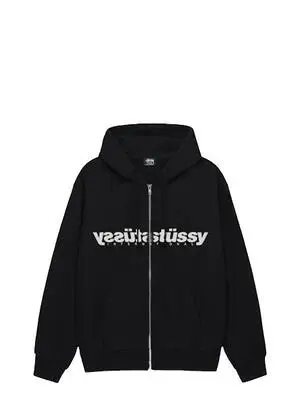 StÜssy Mirror Zip Hoodie - Black
