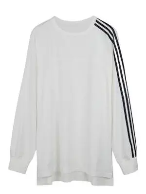 Adidas Y3 3stripes Long Sleeve Longsleeve Top - Core White