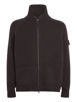 Stone Island Cashmere Ghost President's Knit Cardigan - Brown