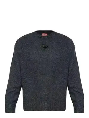 DIESEL K-areeso Logo Cut-out Sweater - Grey