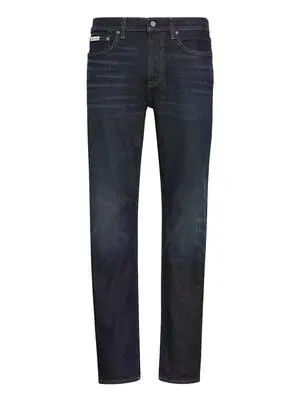 Calvin Klein Logo-patch Jeans - Blue