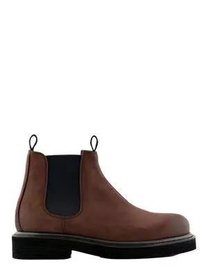 BUTTERO® Leather Ankle Boots - Brown