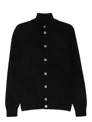 FILERIA Buttoned Cardigan - Black