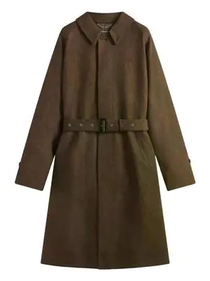 Mackintosh Roxburgh Wool Riding Coat - Brown