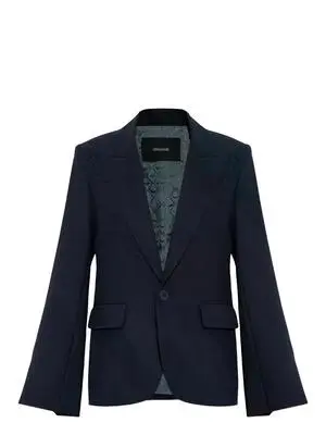 Zadig&Voltaire Rhinestones-embellished Blazer - Blue
