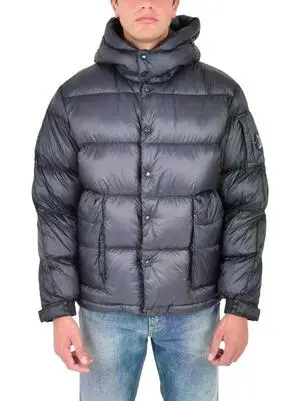 C.P. COMPANY Hooded Padded Down Jacket - Blue