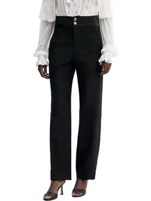 TWINSET Side-panel Tailored Trousers - Black