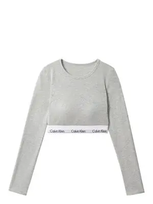 Calvin Klein Icon Long-sleeve T-shirt - Grey