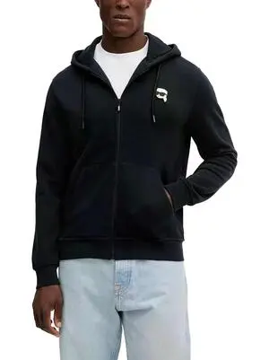 Karl Lagerfeld Zip-up Hoodie - Blue