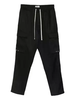 STATE OF ORDER Courier Cargo Drawstring Trousers - Black