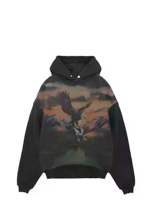 REPRESENT Graphic Hoodie - Black