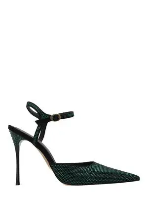 Kurt Geiger 105mm Eagle Point Ankle Strap Pumps - Green