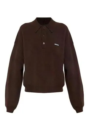 Remain Birger Christensen Logo-patch Polo Top - Brown