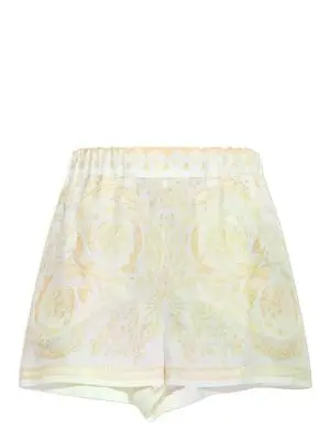 Versace Silk Shorts - White