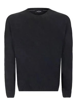 GRAN SASSO Ribbed Crew Neck Sweater - Grey