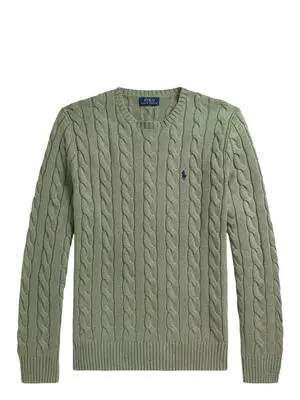 Polo Ralph Lauren Cable-knit Long-sleeved Sweater - Green