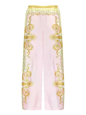 Versace Barroco-printed Trousers - Pink