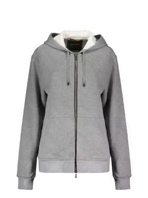 MOORER Taran-lil Zip-up Hoodie - Grey