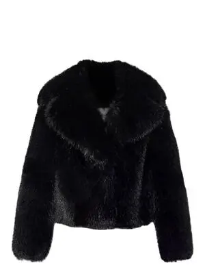 STAND STUDIO Samara Faux-fur Jacket - Black