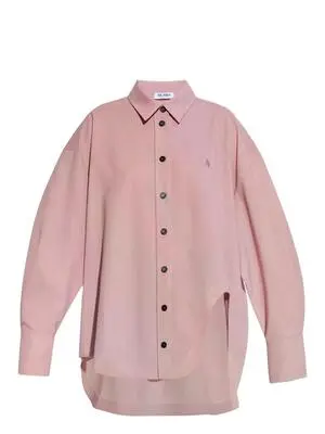 Attico Diana Button Logo Shirt - Pink