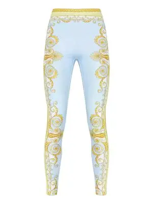 Versace Barroco Printed Trousers - Blue