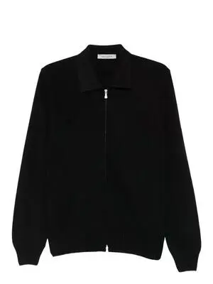 FILERIA Cashmere Collar Cardigan - Black