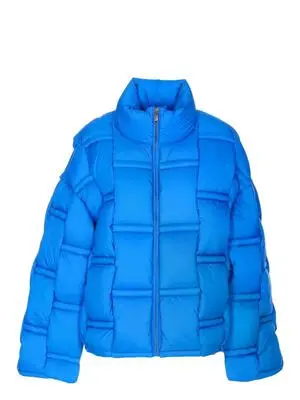 RAXXY Interlocking Design Padded Jacket - Blue
