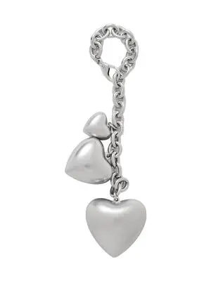 ROXANNE ASSOULIN The Puffy Heart -tone Bag Charm - Silver