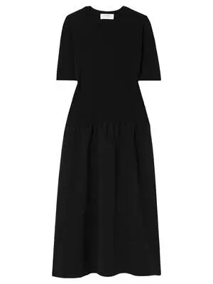 LA LIGNE Sloane Stretch-knit Midi Dress - Black