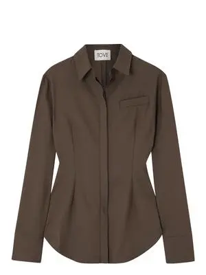Tove Elvin Woven Shirt - Brown