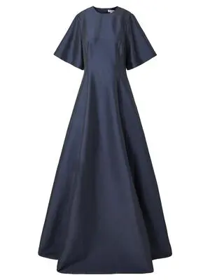 Bernadette Madeline Taffeta Gown - Blue