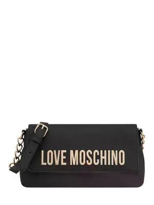 Moschino Chain Shoulder Bag - Black