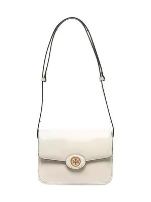 Tory Burch Robinson Spazzolato Adjustable-strap Shoulder Bag - Neutrals