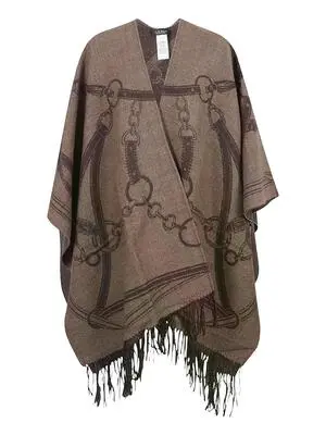 Ralph Lauren Chain-pattern Cape - Brown