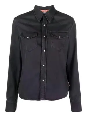 Acne Studios Long-sleeve Denim Shirt - Grey