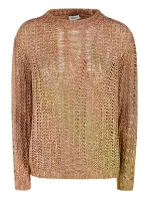 Herno Openwork Knit Sweater - Brown