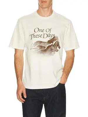 ONE OF THESE DAYS Lost Highway Tee - Bone