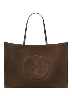 Tory Burch Ella Suede Tote - Pine Bark